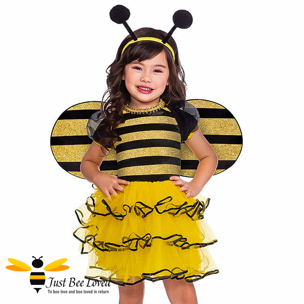 Girls Bumble Bee Fancy Dress Party Costume - Ages 3-8yrs – Just Bee Loved
