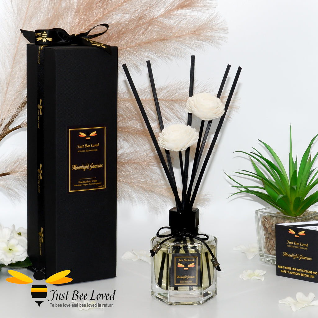 Moonlight Jasmine - Certified Vegan Reed Diffuser - 120ml – Just Bee Loved